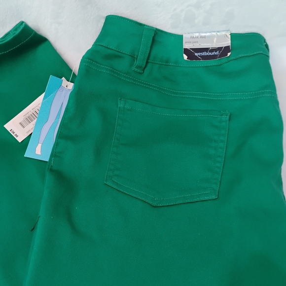 Westbound | Pants & Jumpsuits | Westbound Park Ave Fit Green Zip Ankle ...